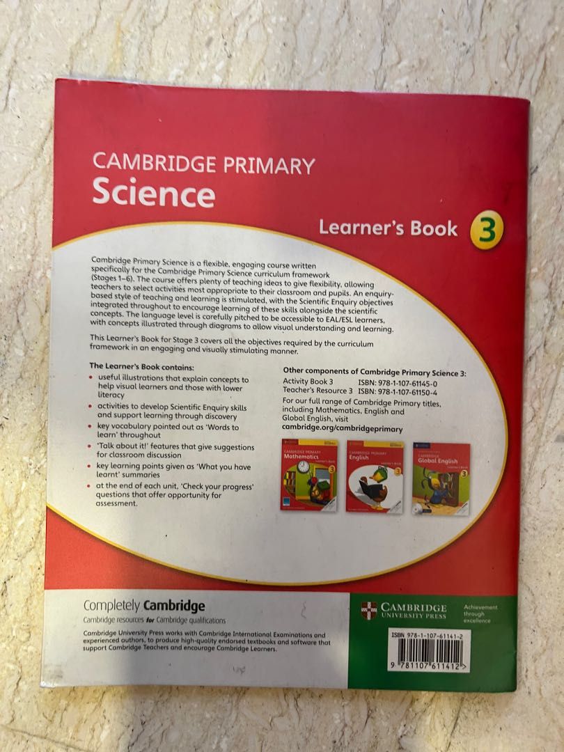Cambridge Primary Science Learner’s Book 3 (ISBN: 9781107611412 ...