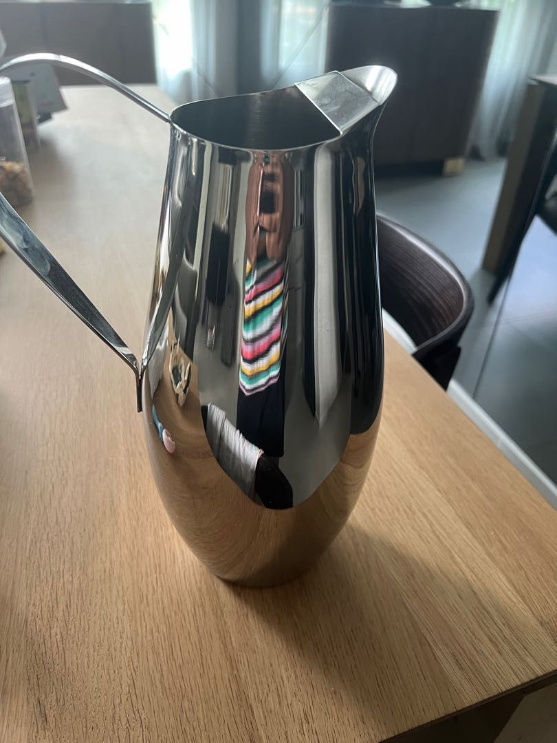 CB2 stainless steel pitcher, Furniture & Home Living, Kitchenware ...