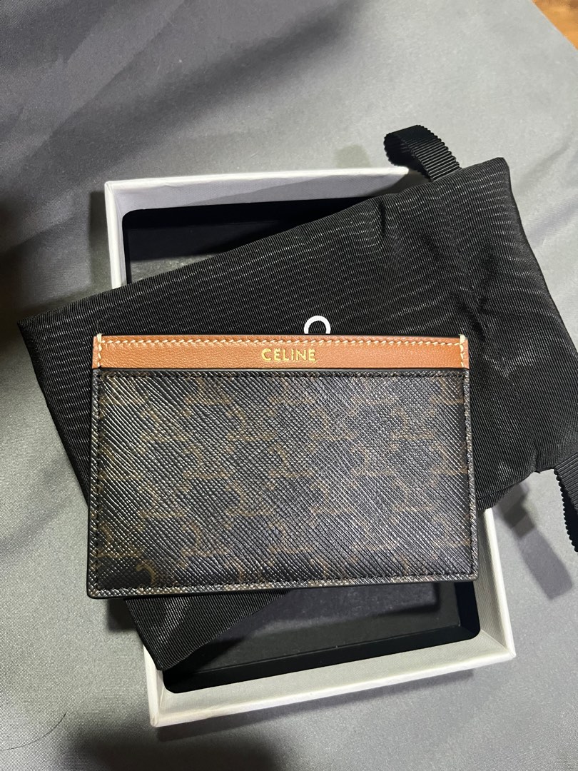 Celine Cardholder in Triomphe Canvas and Calfskin, Women's Fashion, Bags & Wallets, Wallets ...