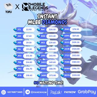 [ 100% CHEAPEST ] INSTANT Mobile Legend Diamonds / Mobile Legend ...
