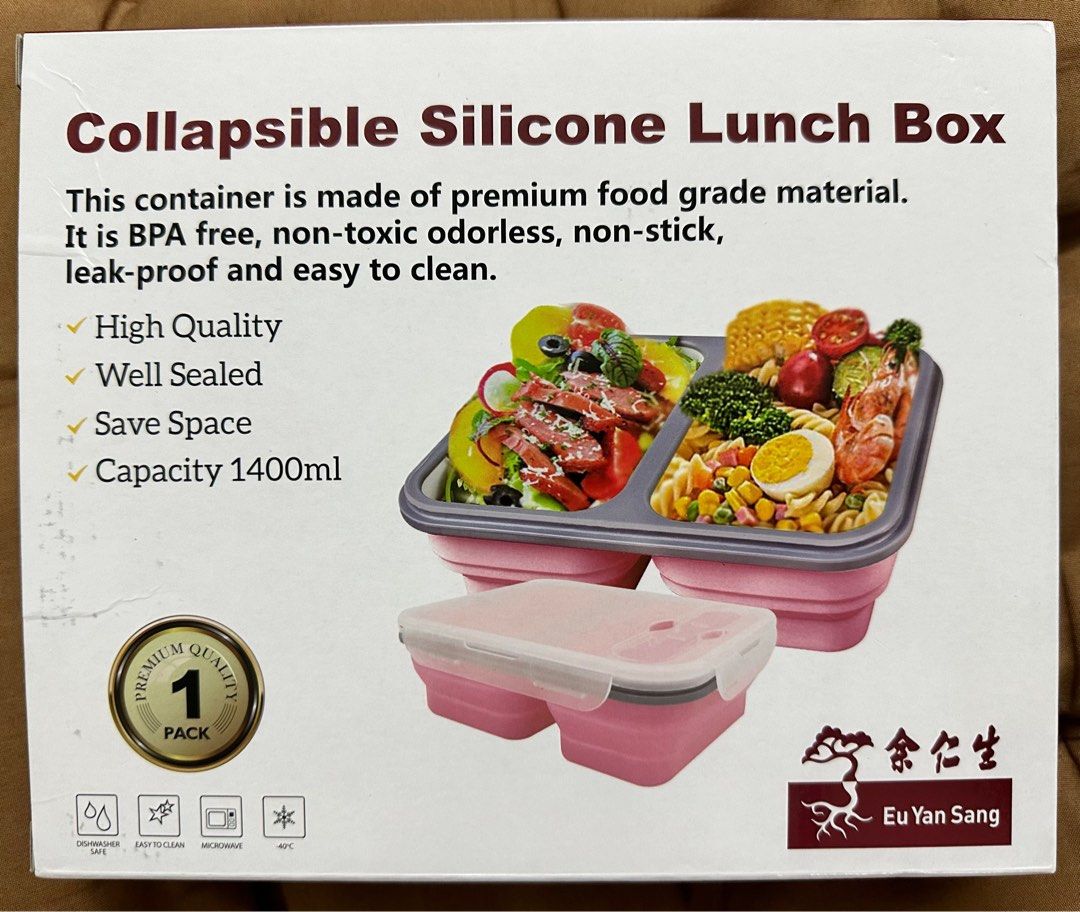 collapsible lunch box, Furniture & Home Living, Kitchenware & Tableware ...