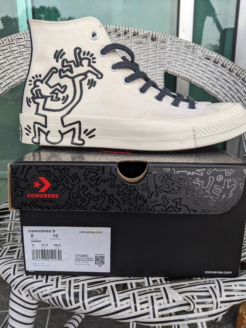 Converse x keith haring, Men's Fashion, Footwear, Sneakers on Carousell