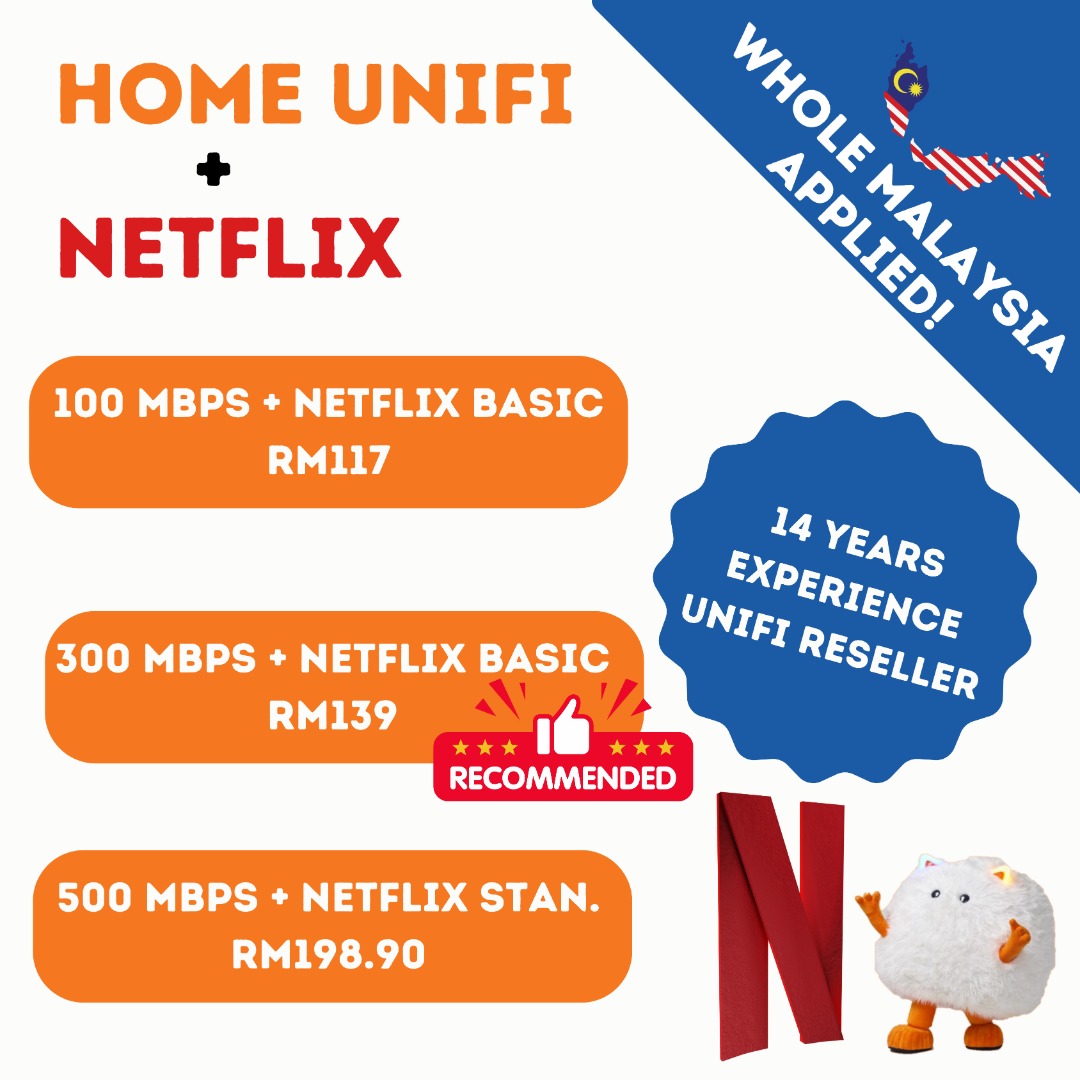 Daftar Unifi Home+Netflix (PERCUMA semakan coverage + pendaftaran ...