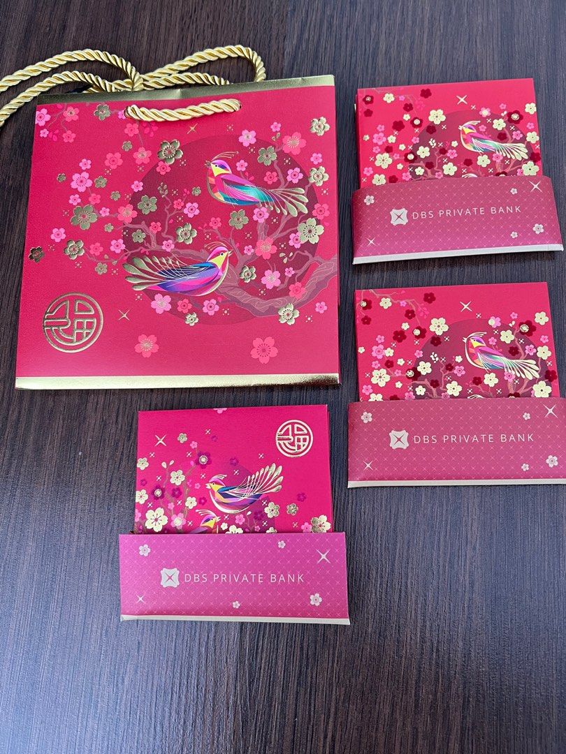 DBS Private bank small red packets 2024, Hobbies & Toys, Stationery ...