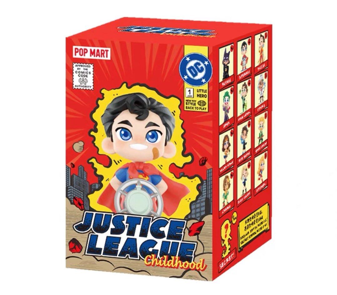 DC JUTICE OF LEAGUE Childhood POPMART / FULL SET / SINGLE BLIND BOX ...