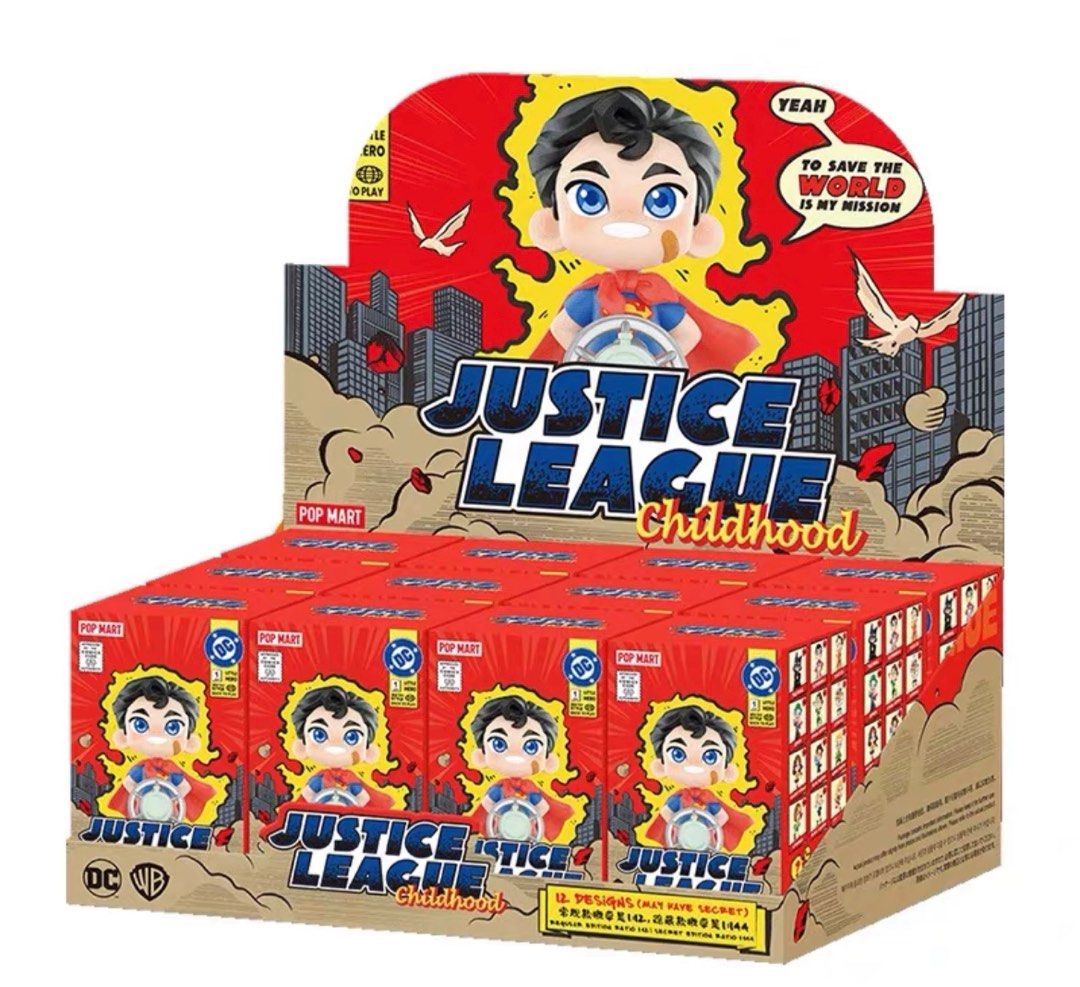 DC JUTICE OF LEAGUE Childhood POPMART / FULL SET / SINGLE BLIND BOX ...