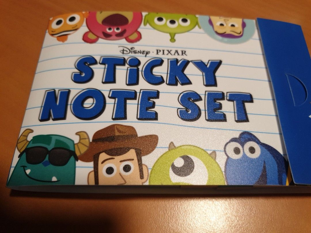 Disney Pixar Unique Sticky Note Set, Hobbies & Toys, Stationery & Craft ...