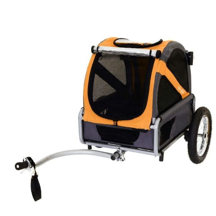 DOGGYRIDE MINI DOG Bike Trailer/ Orange/ Axle Coupling/ Dutch Dog ...