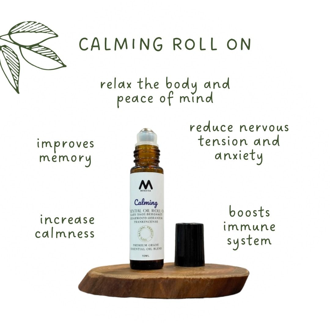 Essential Oils Roll On - Her Support, Calming, De Stress, Energy Boost ...