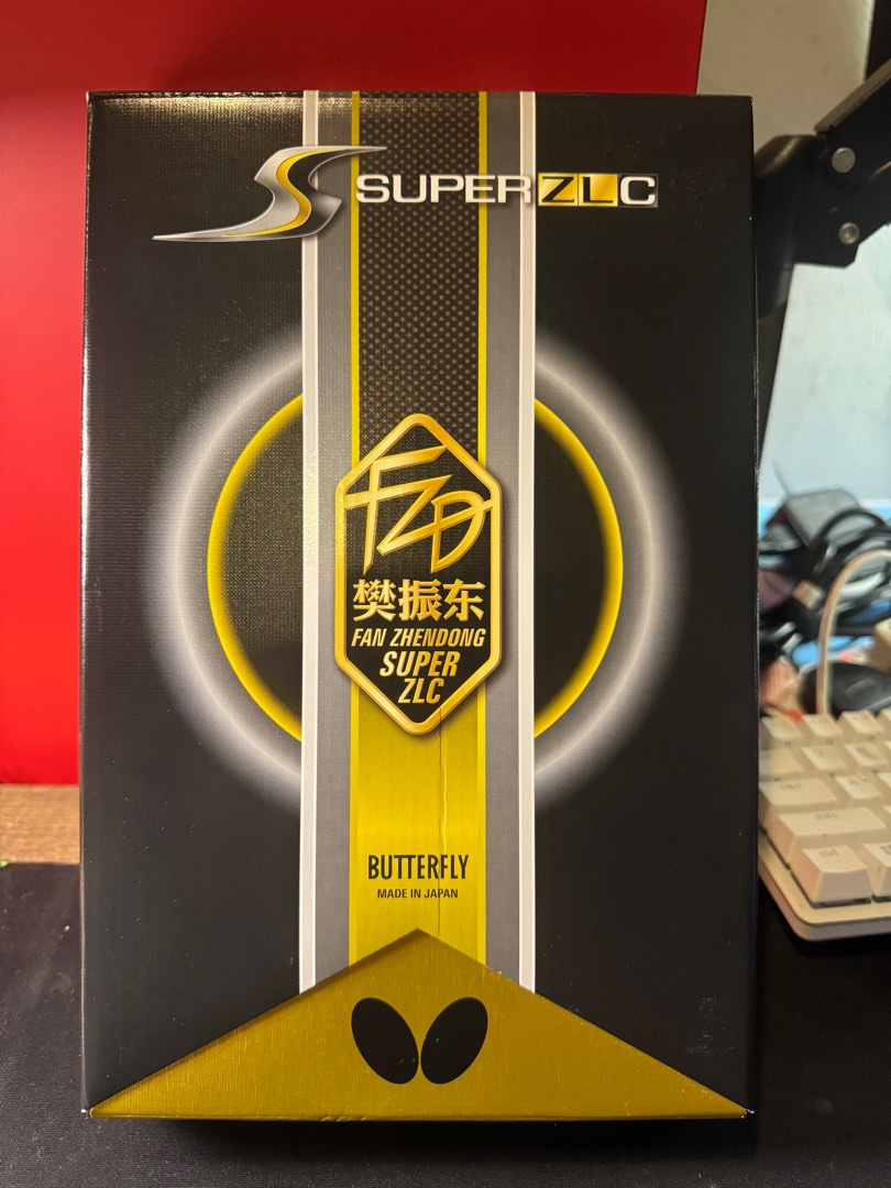 fan zhendong super zlc -fl, Sports Equipment, Sports & Games, Racket & Ball Sports on Carousell