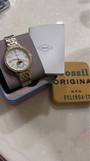 Fossil ES4627 Jacqueline Three-Hand Date Silver Stainless Steel Ladies ...