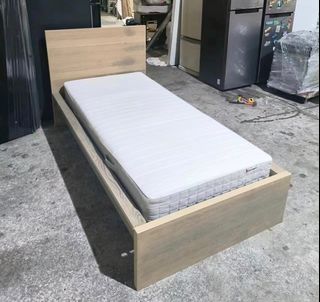 Free delivery new single bed with mattress, Furniture & Home Living ...