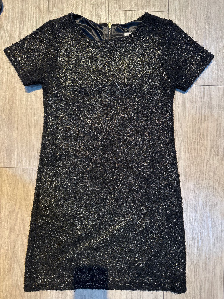 Gold spark black dress, Women's Fashion, Dresses & Sets, Dresses on ...