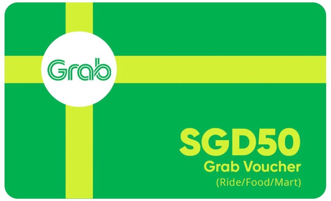 [save $5] Grab $50 Voucher Grab Car Mart Express Food Grabfood Grabcar ...