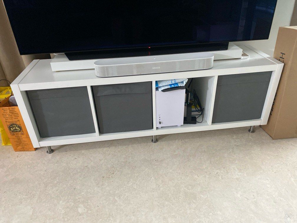 IKEA Kallax TV Console, Furniture & Home Living, Furniture, TV Consoles ...