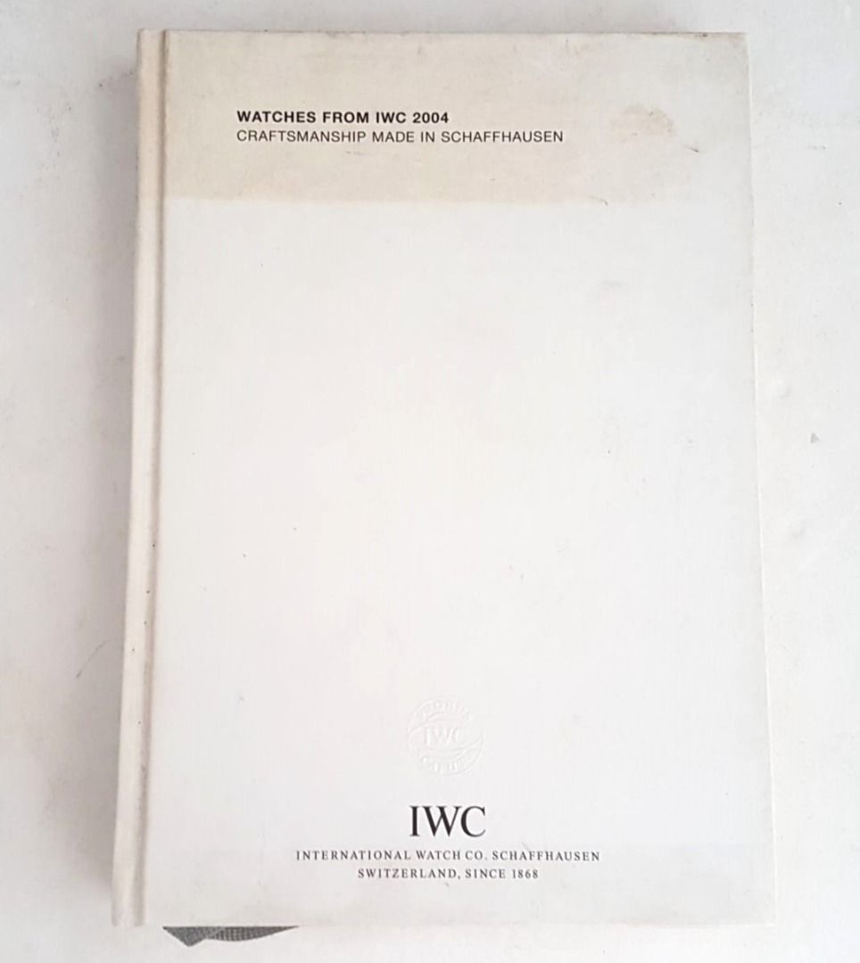 International Watch Company, IWC Hardcover Book, Collection of IWC ...