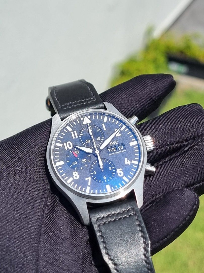 IWC BIG PILOT CHRONO CHRONOGRAPH IW377709 377709 BLACK DIAL, Luxury ...