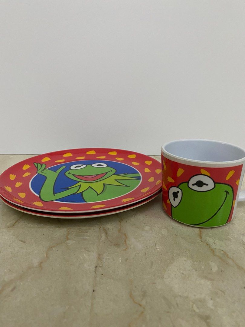 Kermit the Frog Plates and Cups, Furniture & Home Living, Kitchenware ...
