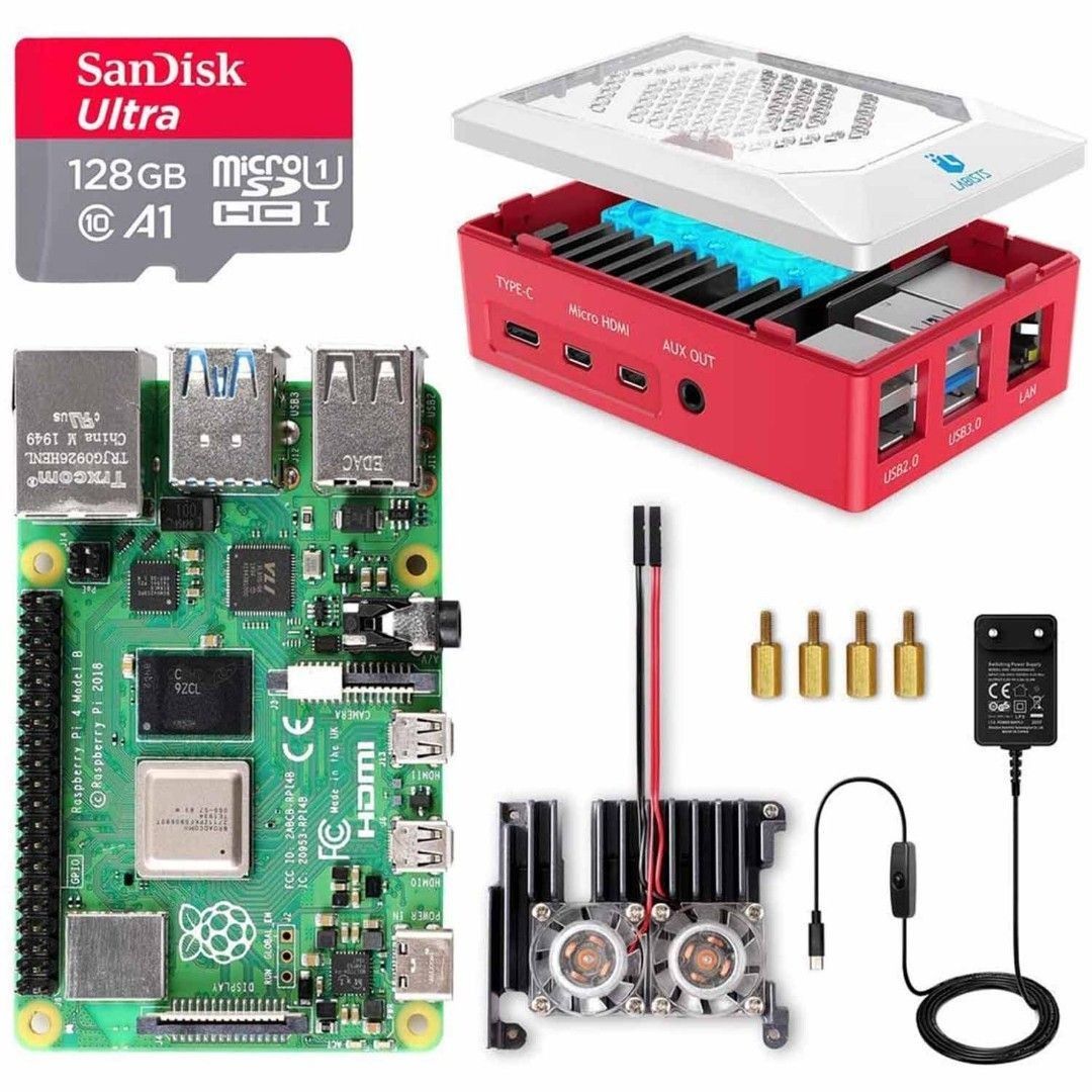 Labists Raspberry Pi 4 B Model B Starter Kit 8GB RAM, Computers & Tech ...