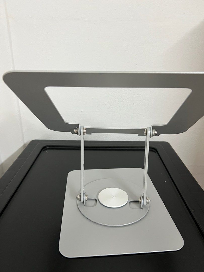 Laptop stand with 360 rotatable base, for ergonomic posture when using ...