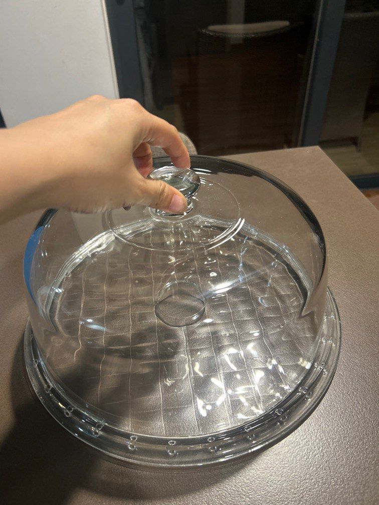 Large glass cake dome, Furniture & Home Living, Kitchenware & Tableware ...