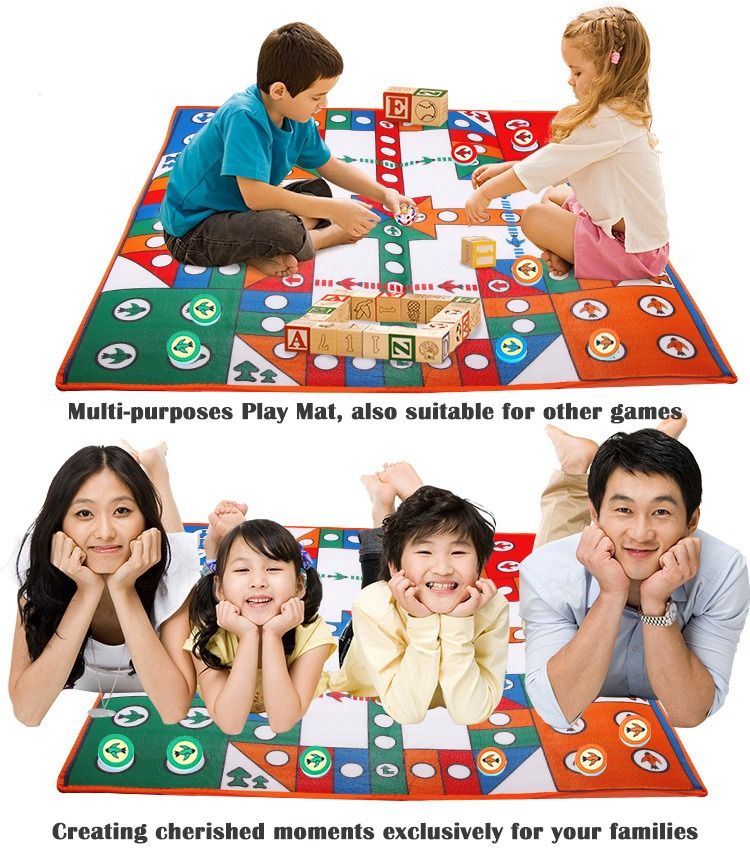 【Large】Flying Chess Game Mat, LUDO Carpet, Lightweight Multi-purpose ...