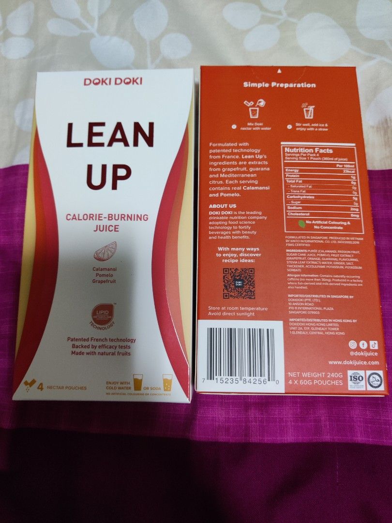 DOKI DOKI Lean up calorie burning juice, Health & Nutrition, Health Supplements, Health Food ...