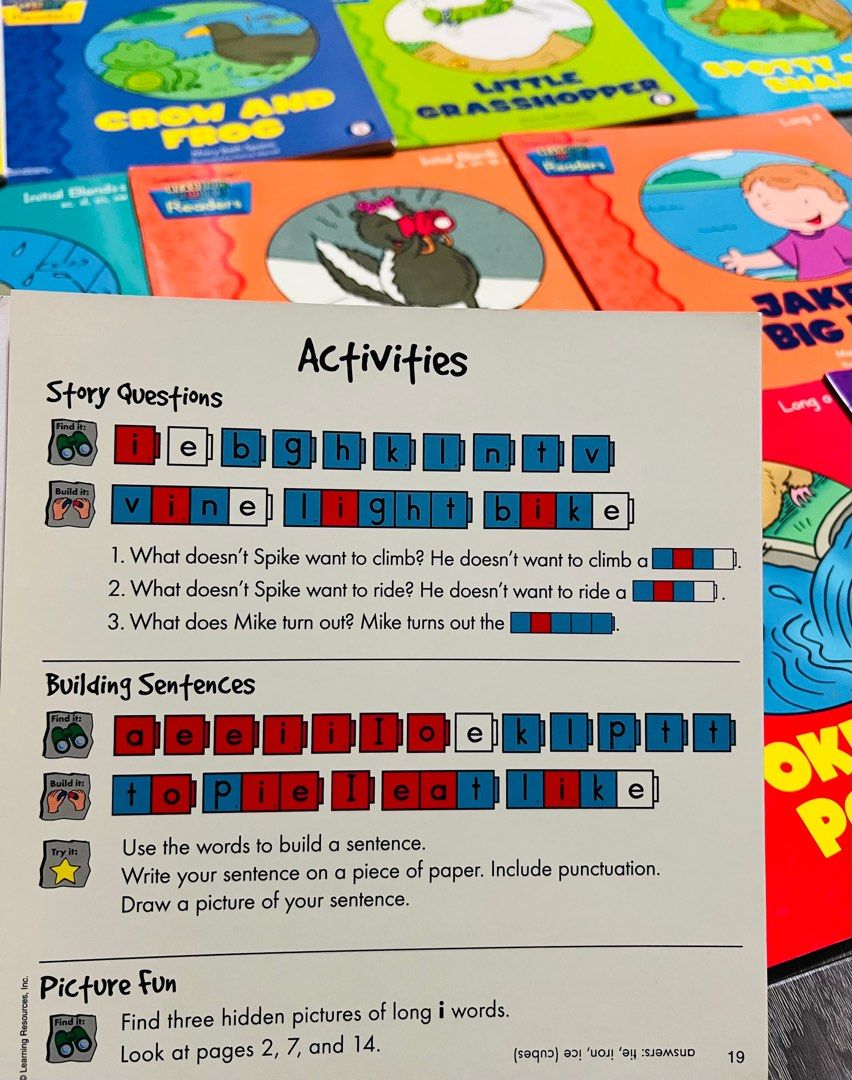 LEARNING RESOURCES Reading Rods Readers USA, Hobbies & Toys, Books ...