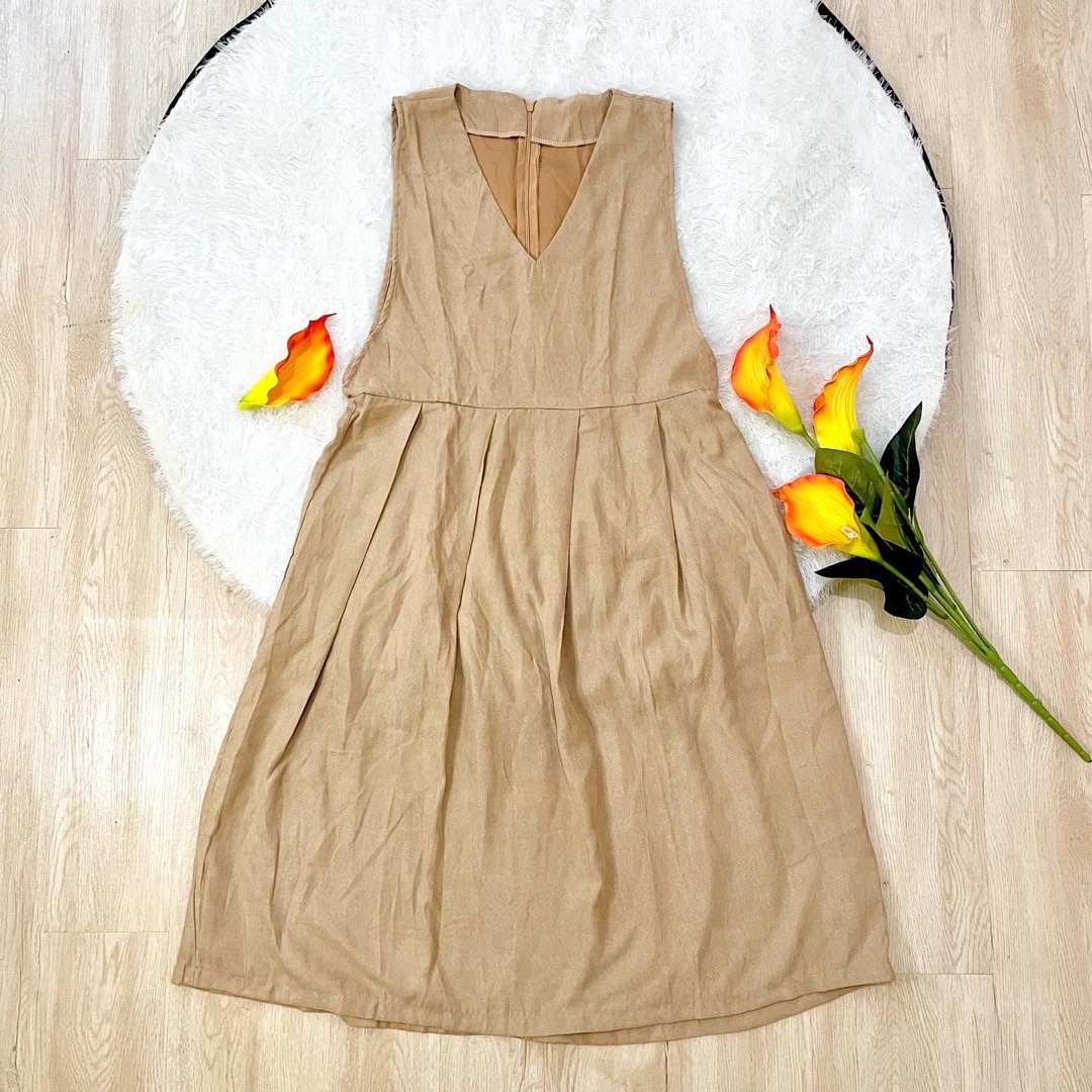 Maxi outer dress hijab/non hijab, Fesyen Wanita, Pakaian Wanita, Gaun ...