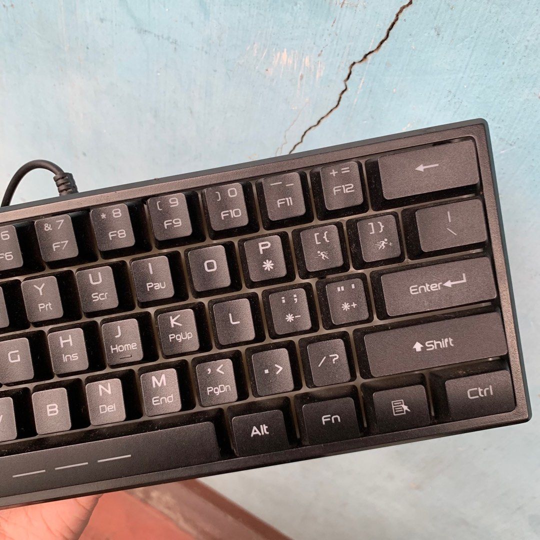 Mechanical floating keyboard 61-key with gaming RGB light, Mechanical ...