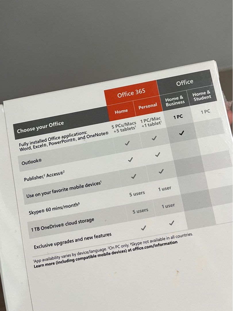Microsoft Office 365 Home and business 2016, Computers & Tech, Parts ...