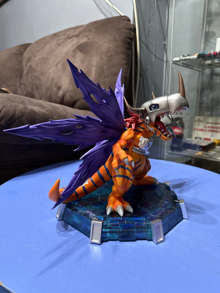 Miman Studio Digital Monster Digimon Metal Greymon Resin Painted Figurine Statue, Hobbies & Toys ...