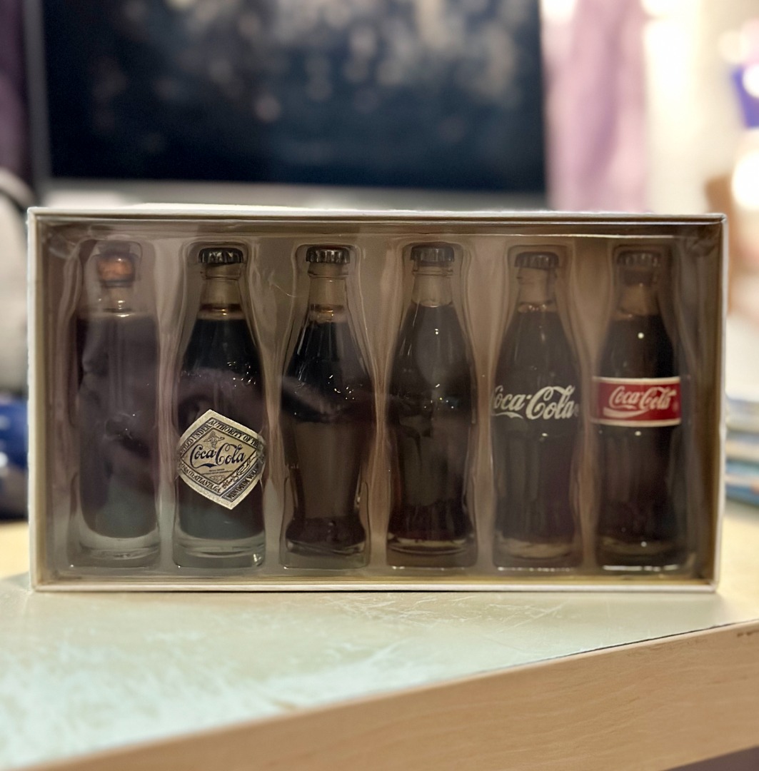 Miniature Coke: Evolution of Coca Cola contour Bottle - $80, Hobbies ...