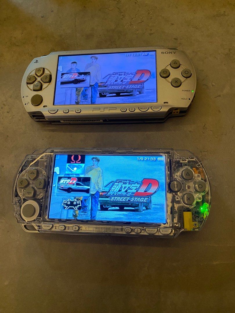 Modded PSP 1000 (TRANSPARENT), Video Gaming, Video Game Consoles ...