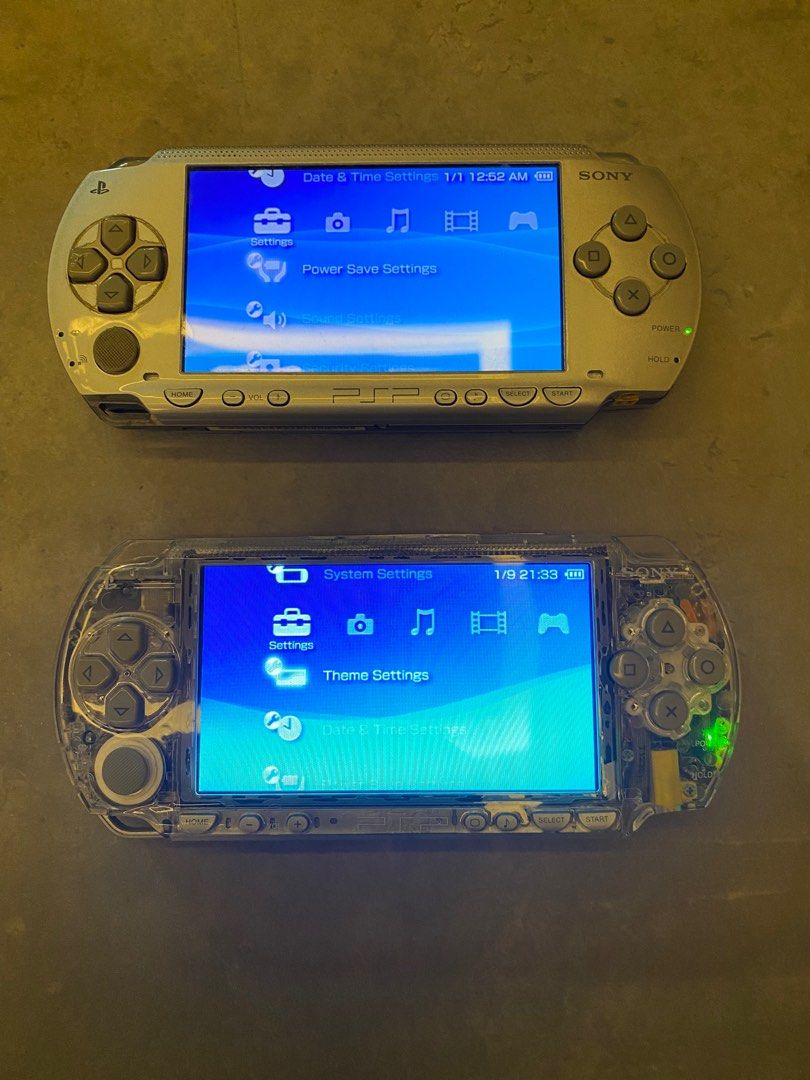 Modded PSP 1000 (TRANSPARENT), Video Gaming, Video Game Consoles ...