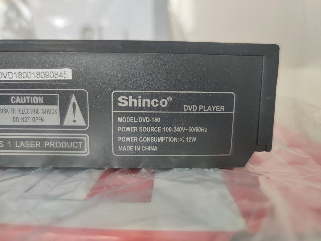 New, open box, SHINCO DVD PLAYER WITH HDMI PORT MULTI-REGION DVD-180 ...