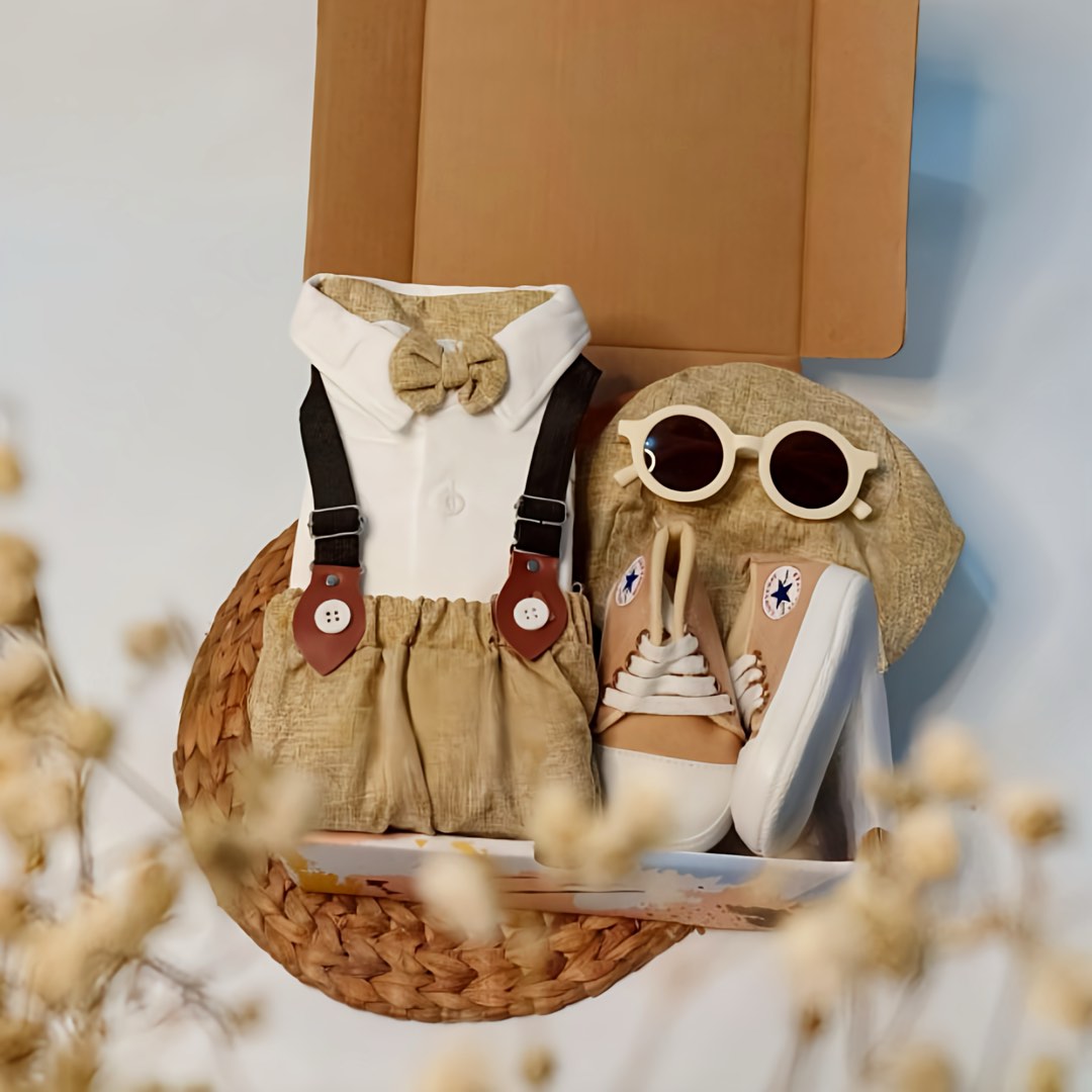 Newborn Baby Boy Full Month Gift Set | Baby Shower Gift Set | 100 days ...