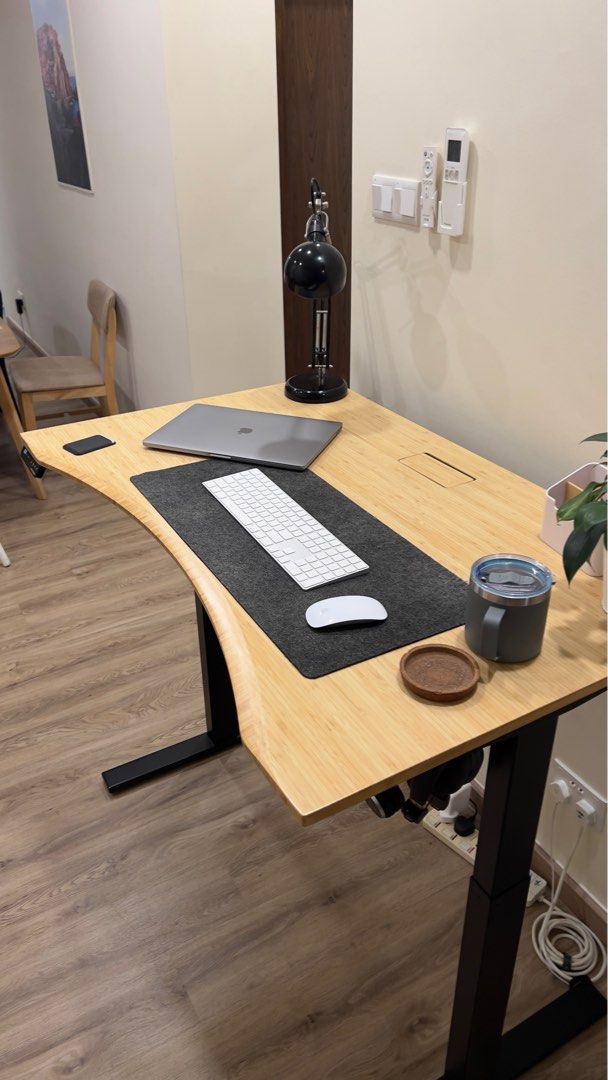 Omnidesk adjustable desk, Furniture & Home Living, Furniture, Tables ...