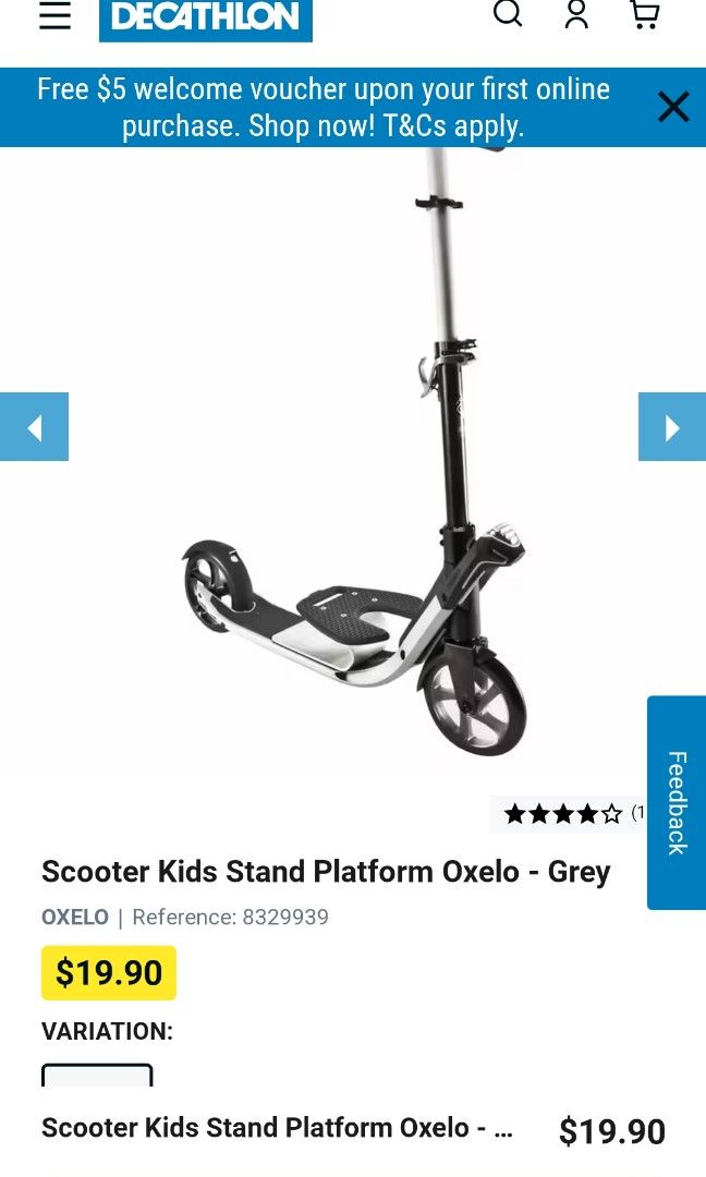 Oxelo kids scooter platform, Sports Equipment, Other Sports Equipment ...