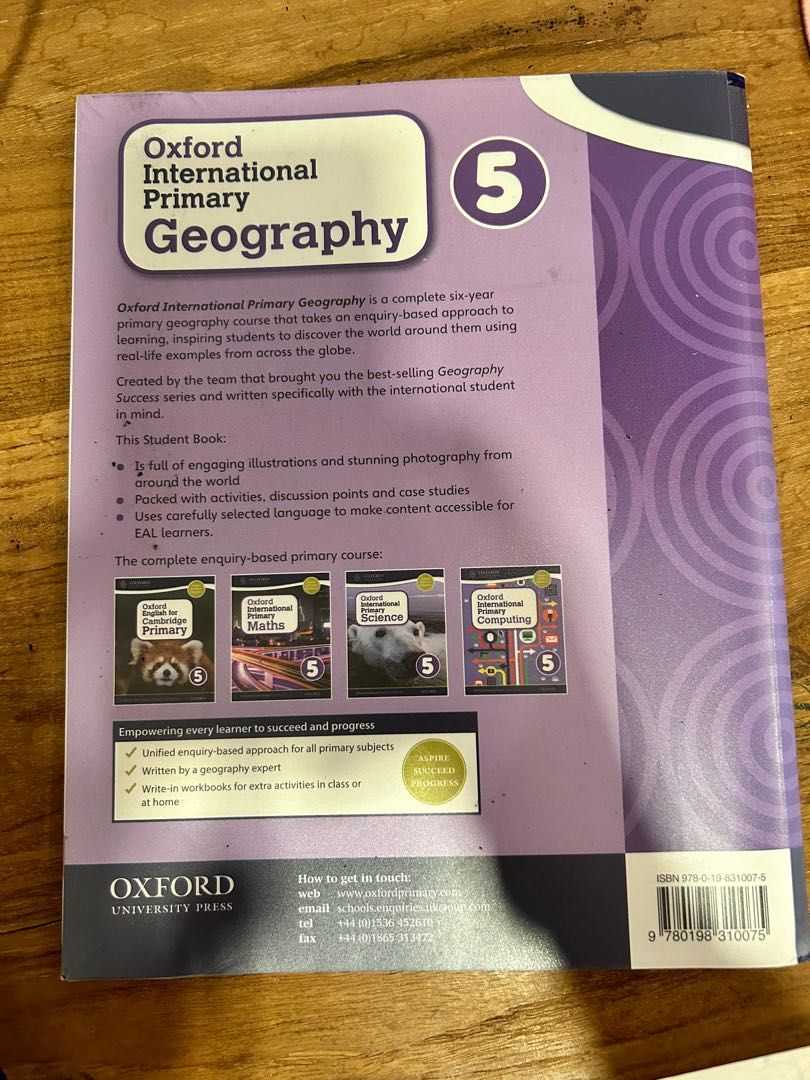 Oxford International Primary Geography Year 5 (ISBN: 9780198310075 ...