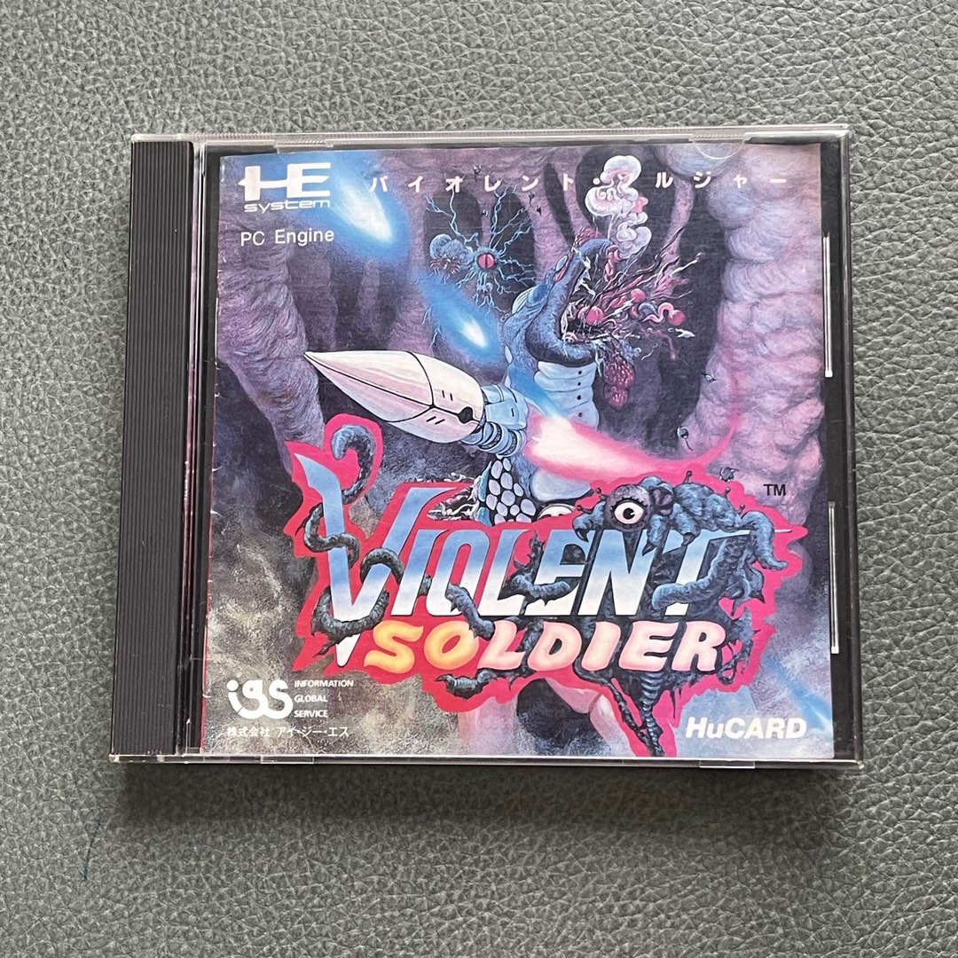 PCE PC-Engine Game Violent Soldier HuCard, 電子遊戲, 電子遊戲, 其他 - Carousell