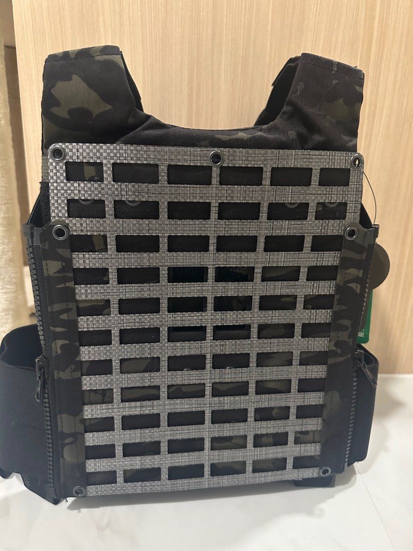 Pew Tac Tactical Multicam Black Plate Carrier Vest, Sports Equipment ...