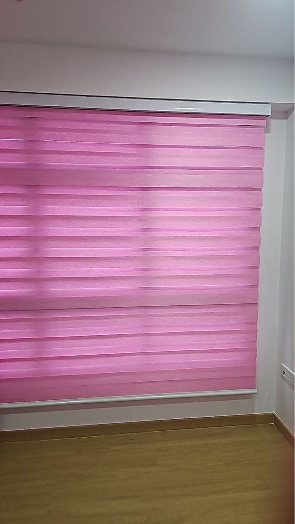 Pink Korean bind, Furniture & Home Living, Home Decor, Curtains ...
