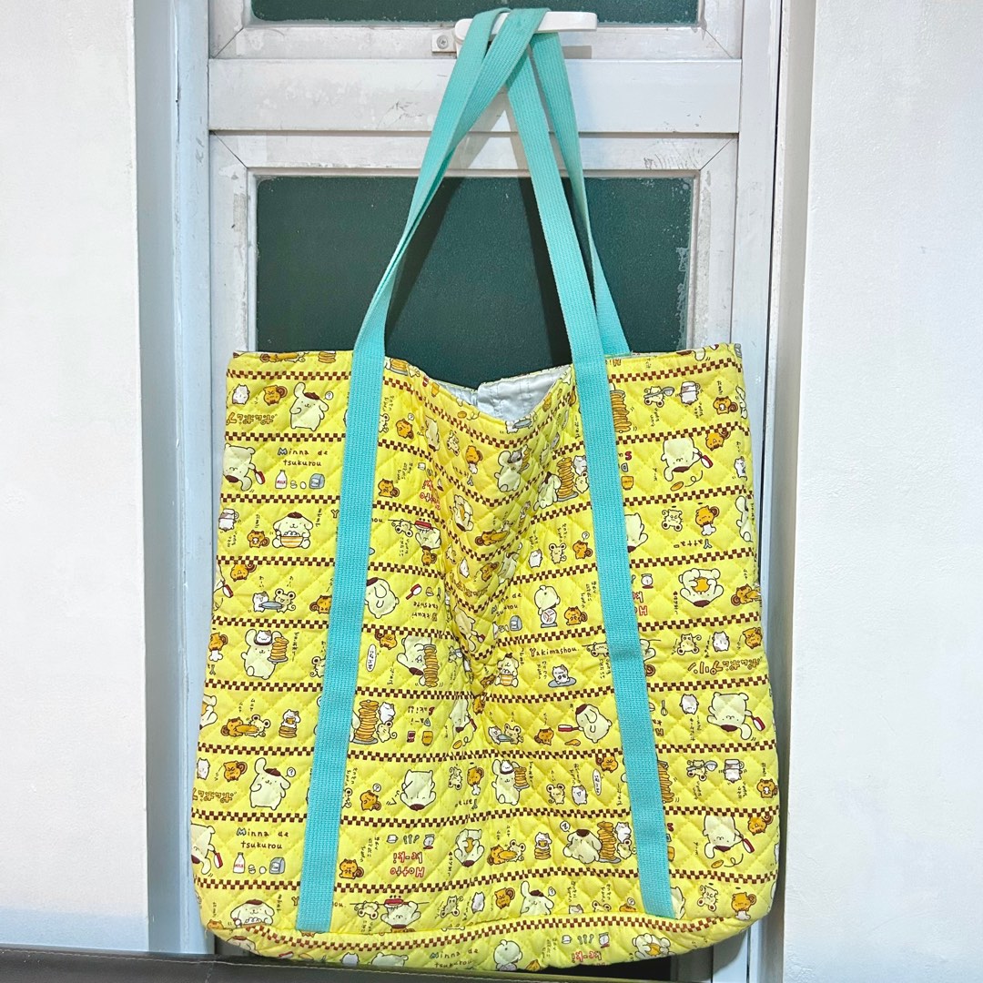 Pompompurin Tote Bag Quilted, Women's Fashion, Bags & Wallets, Tote Bags on Carousell