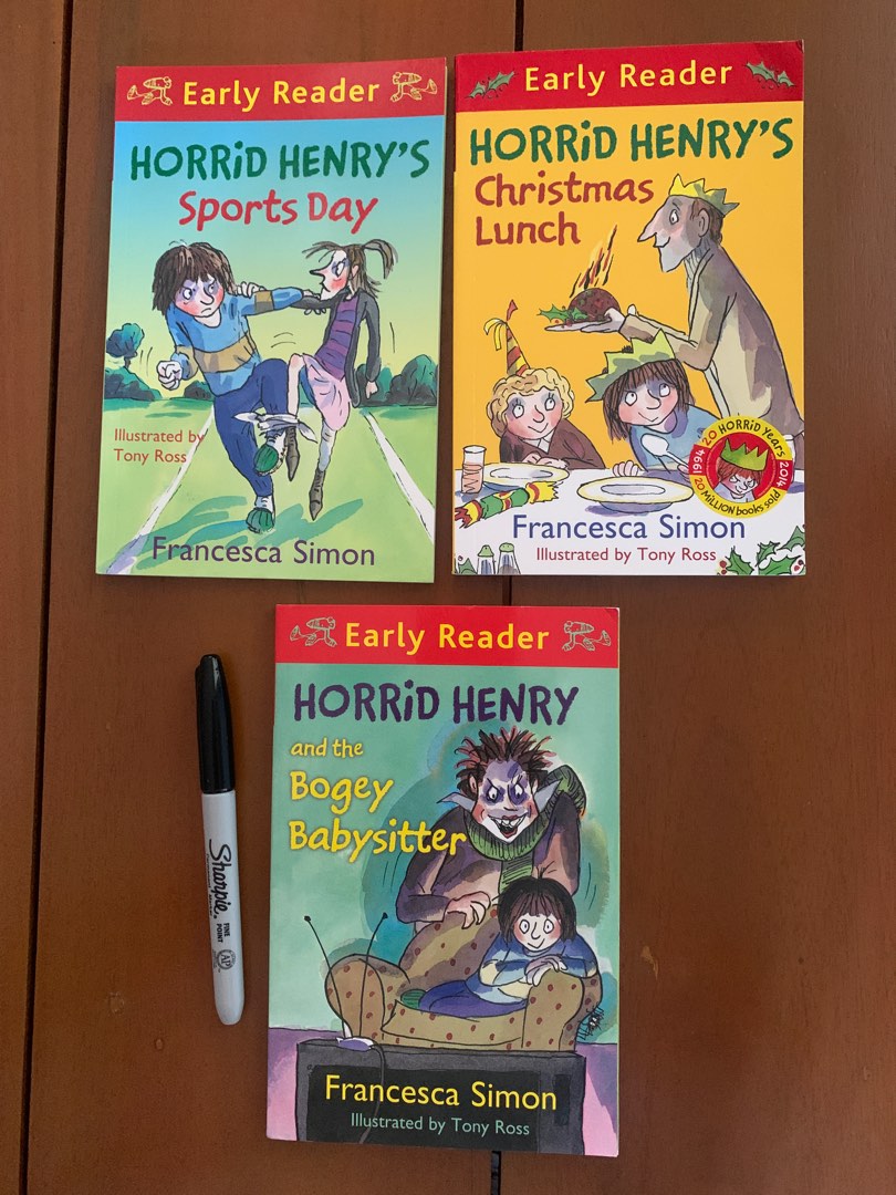 Preloved Early Reader book bundle A: Horrid Henry, Hobbies & Toys ...