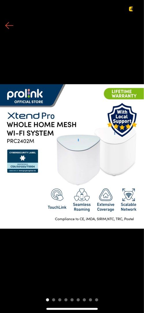 Proline Xtend Pro Whole Home Mesh Wifi Router System, Computers & Tech ...