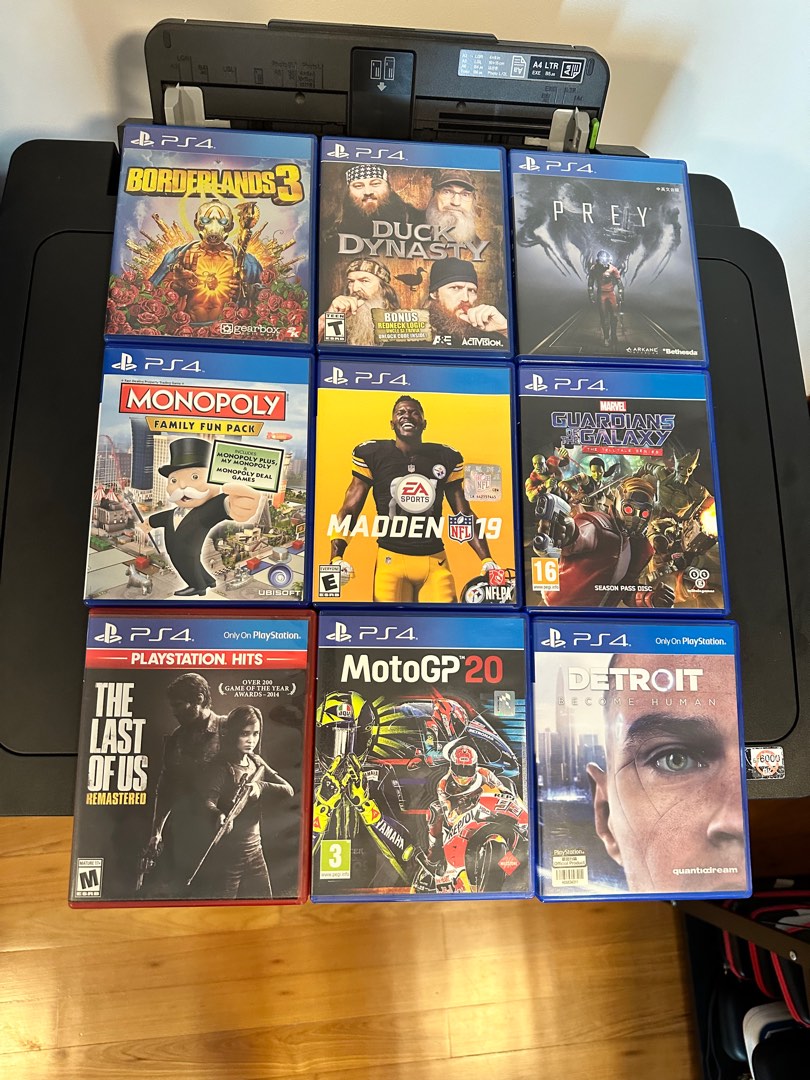 PS4 game Borderlands 3 / Duck dynasty / Prey / Monopoly / Madden 19 ...