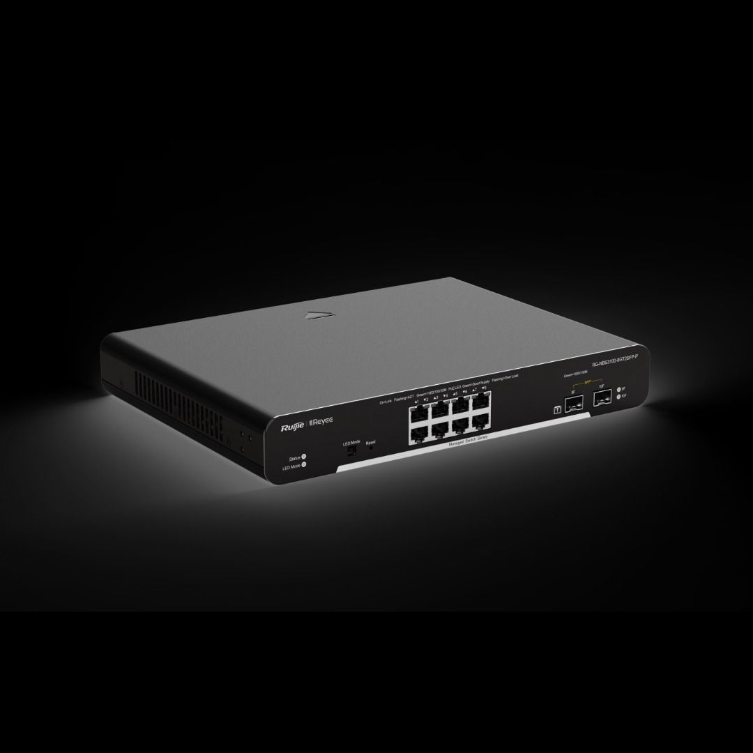 Ruijie Reyee RG-NBS3100-8GT2SFP-P 10-Port Gigabit Layer 2 Cloud Managed ...