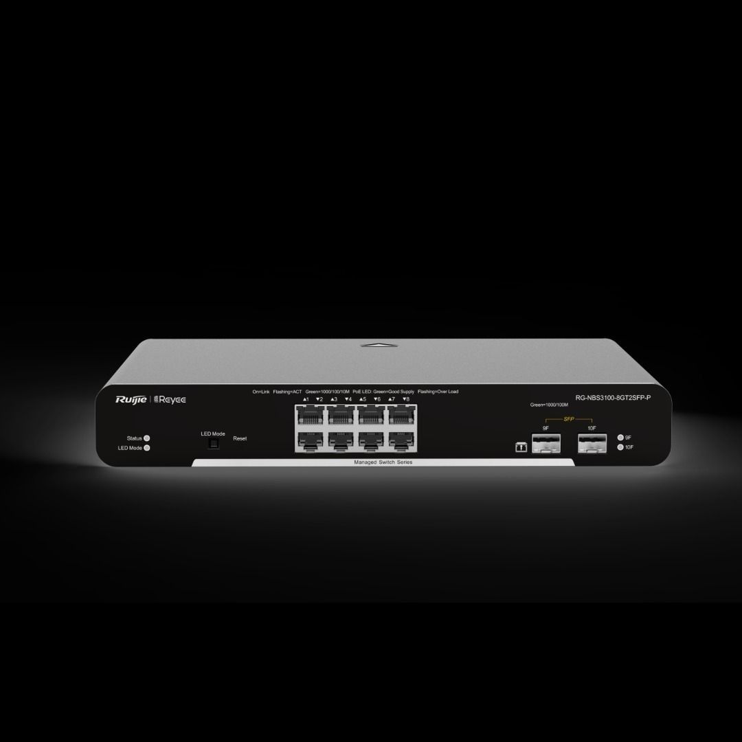 Ruijie Reyee RG-NBS3100-8GT2SFP-P 10-Port Gigabit Layer 2 Cloud Managed ...
