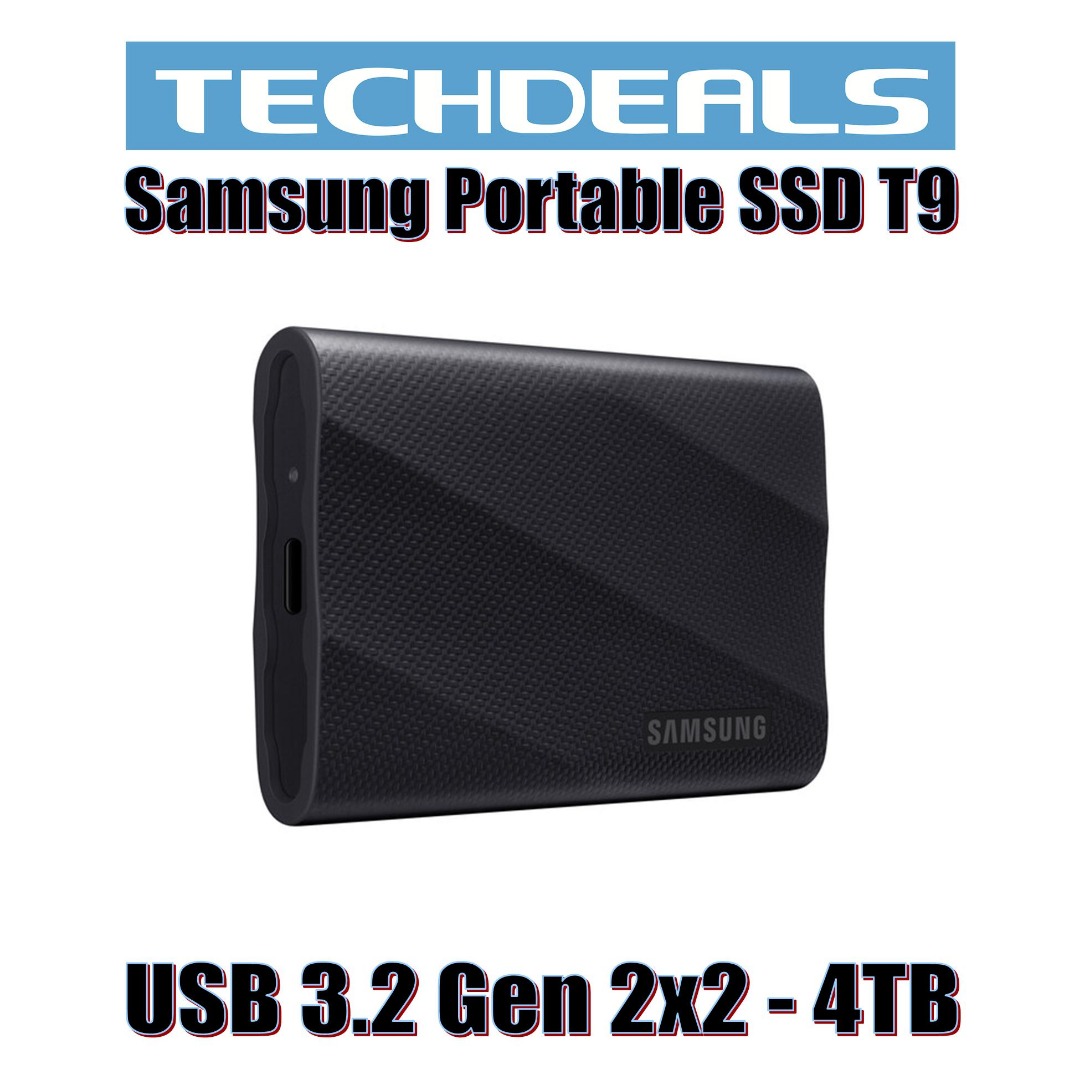 Samsung Portable SSD T9 USB 3.2 Gen 2x2 - 4TB, Computers & Tech, Parts & Accessories, Hard Disks ...